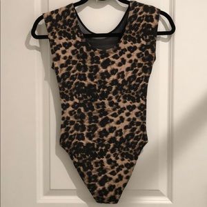 Poof! | Other | Sexy Cheetah Print Bodysuit With Mesh Center | Poshmark